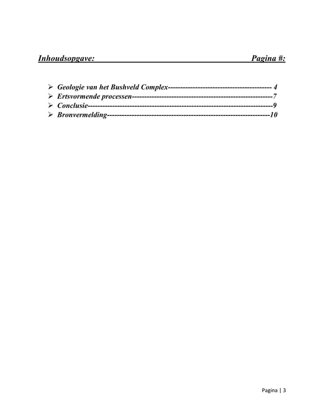 Verslag bushveld complex pdf | PDF | Geology | Science