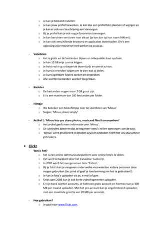 Verslag Lisa: Pictures | DOCX