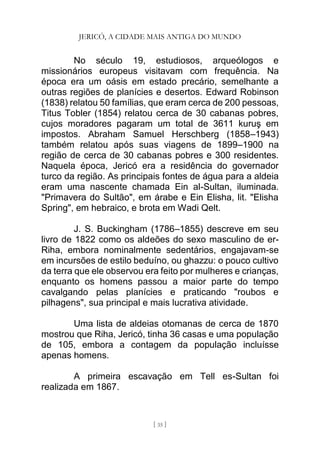 JERICÓ, A CIDADE MAIS ANTIGA DO MUNDO [TERRAS BÍBLICAS] | PDF