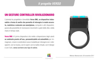 Verso Wearable Technologies deck italiano equity crowdfunding | PDF ...