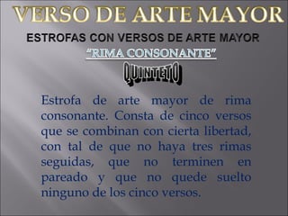 VERSOS DE ARTE MENOR Y MAYOR | PPT
