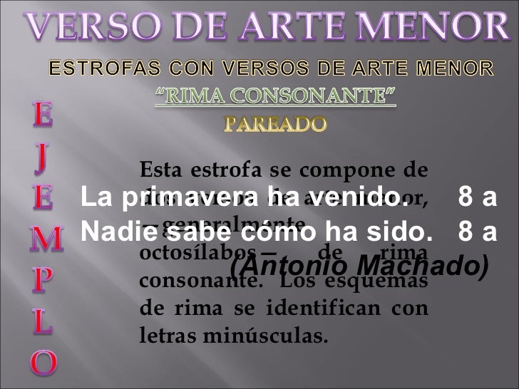 ¿cuáles son las clases de versos de arte mayor