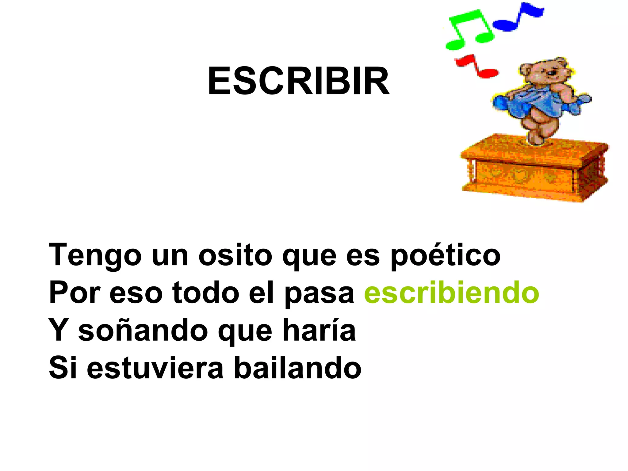 Versos Libres Con Verbos | PPT