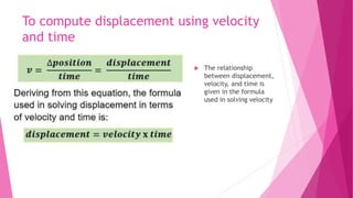 Displacement and Velocity (velocity v.s. time and acceleration v.s ...