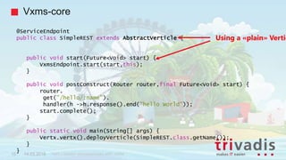Vert.x based microservices with vxms | PPT