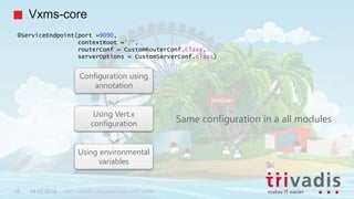 Vert.x based microservices with vxms | PPT