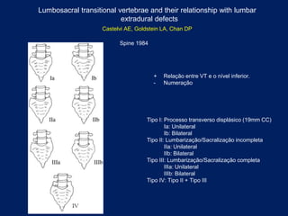 Vertebra de transição lombo-sacra | PPTX