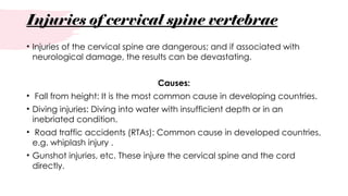 Vertebrae fracture pt assesment and management in detail | PPTX