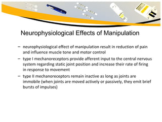 Vertebral manipulation (2) | PPT