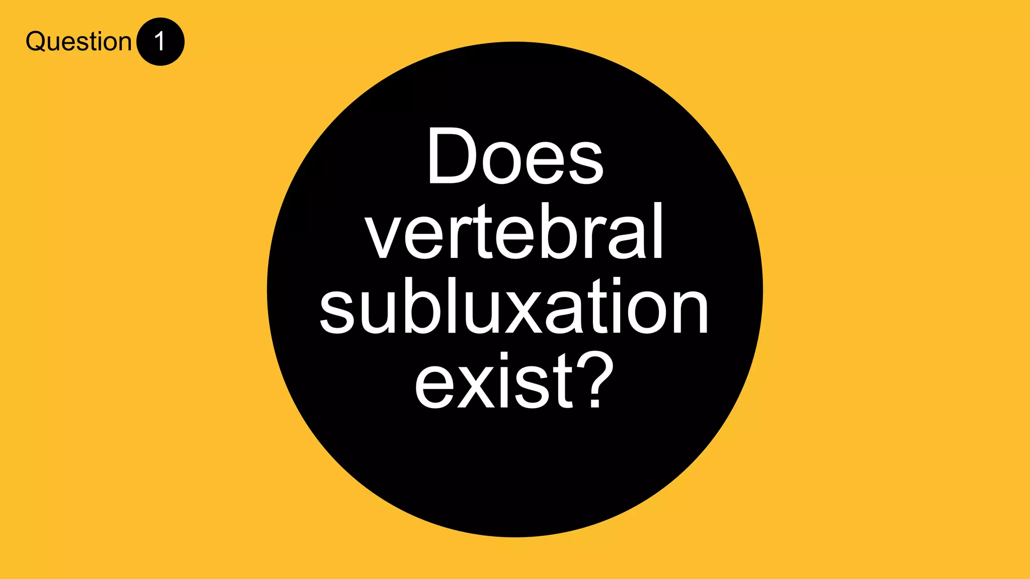 Vertebral Subluxation Research | PPTX