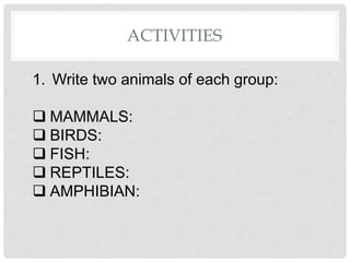 Vertebrate animals part 1 | PPTX