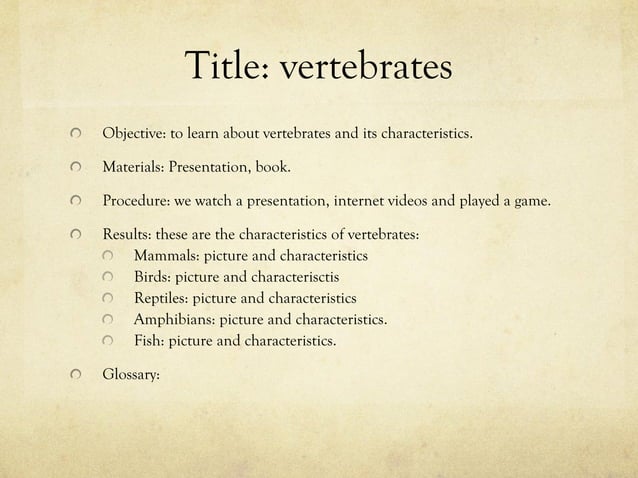 Vertebrates | PPT