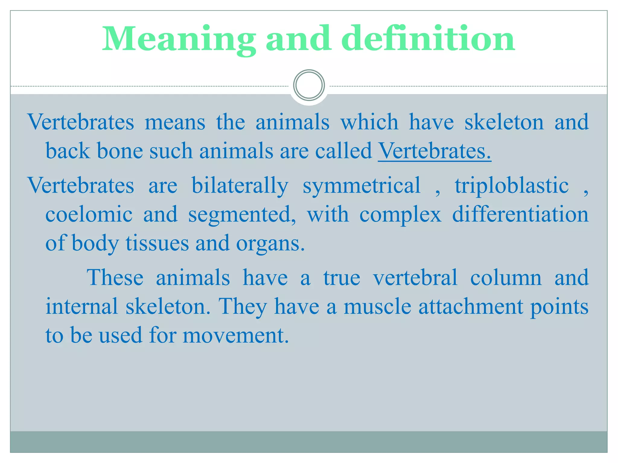 Vertebrates | PPTX