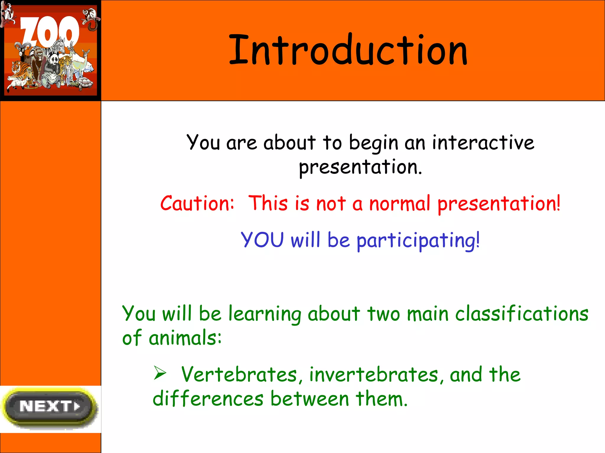 Vertebrates and Invertebrates | PPT