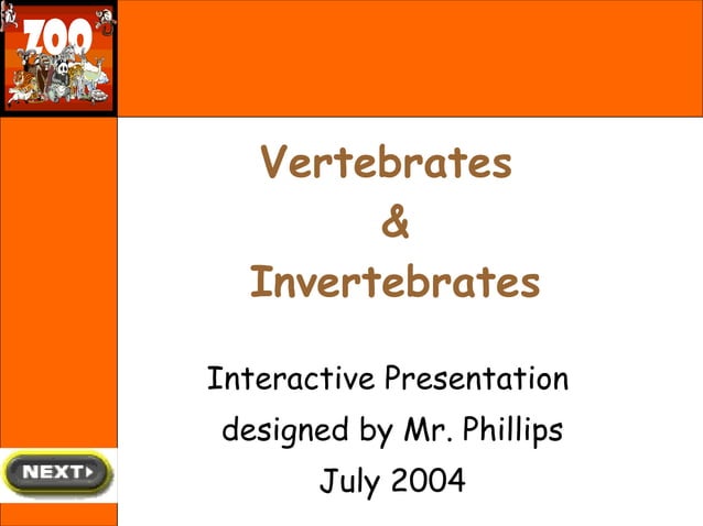Vertebrates and Invertebrates | PPT
