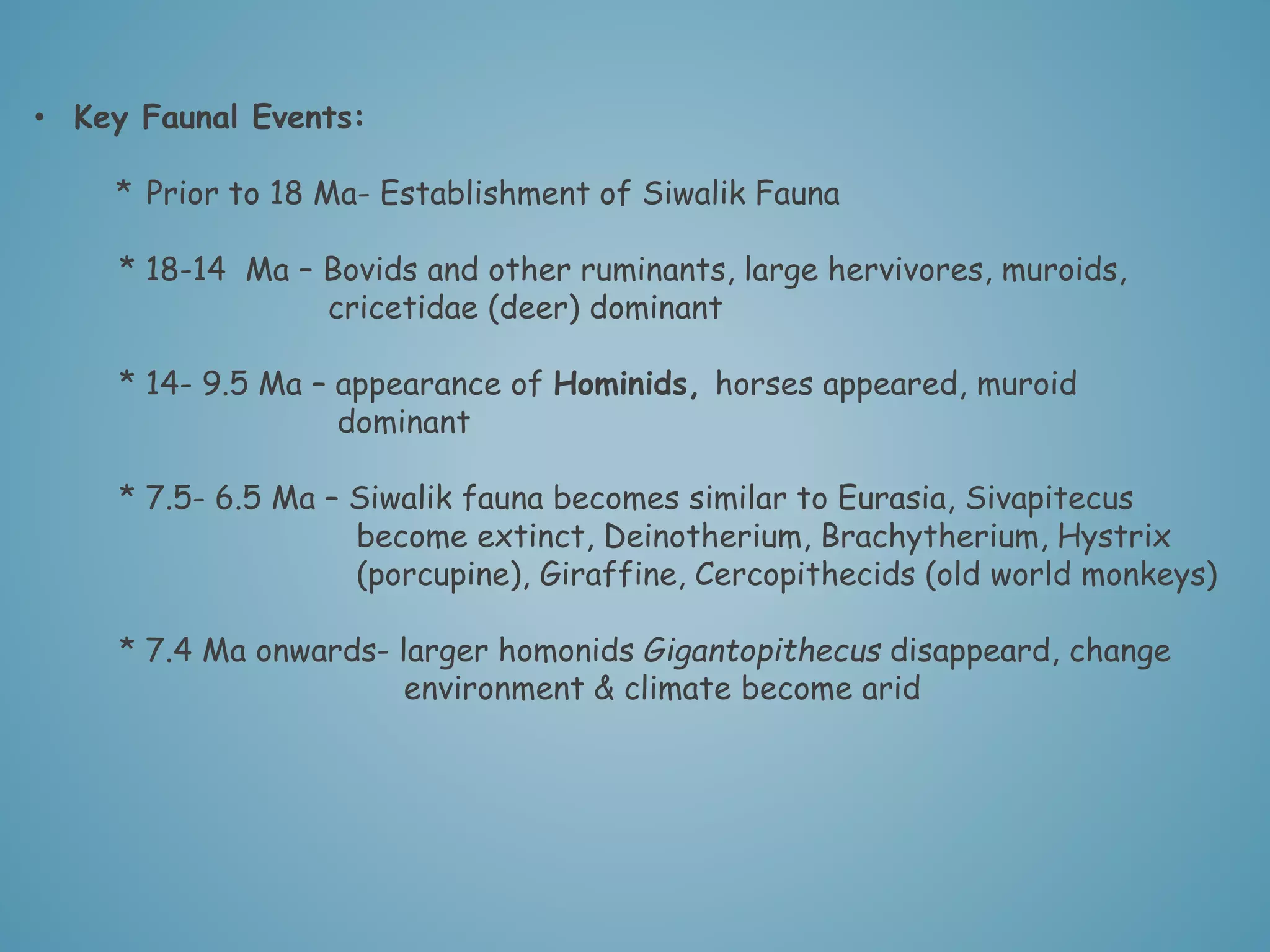Vertebrates of Siwalik | PPTX