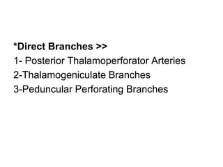 Anatomy of the posterior cerebral circulation | PPT