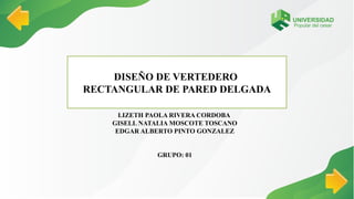 vertedero rectangular presentacion ingenieria hidraulica.pptx