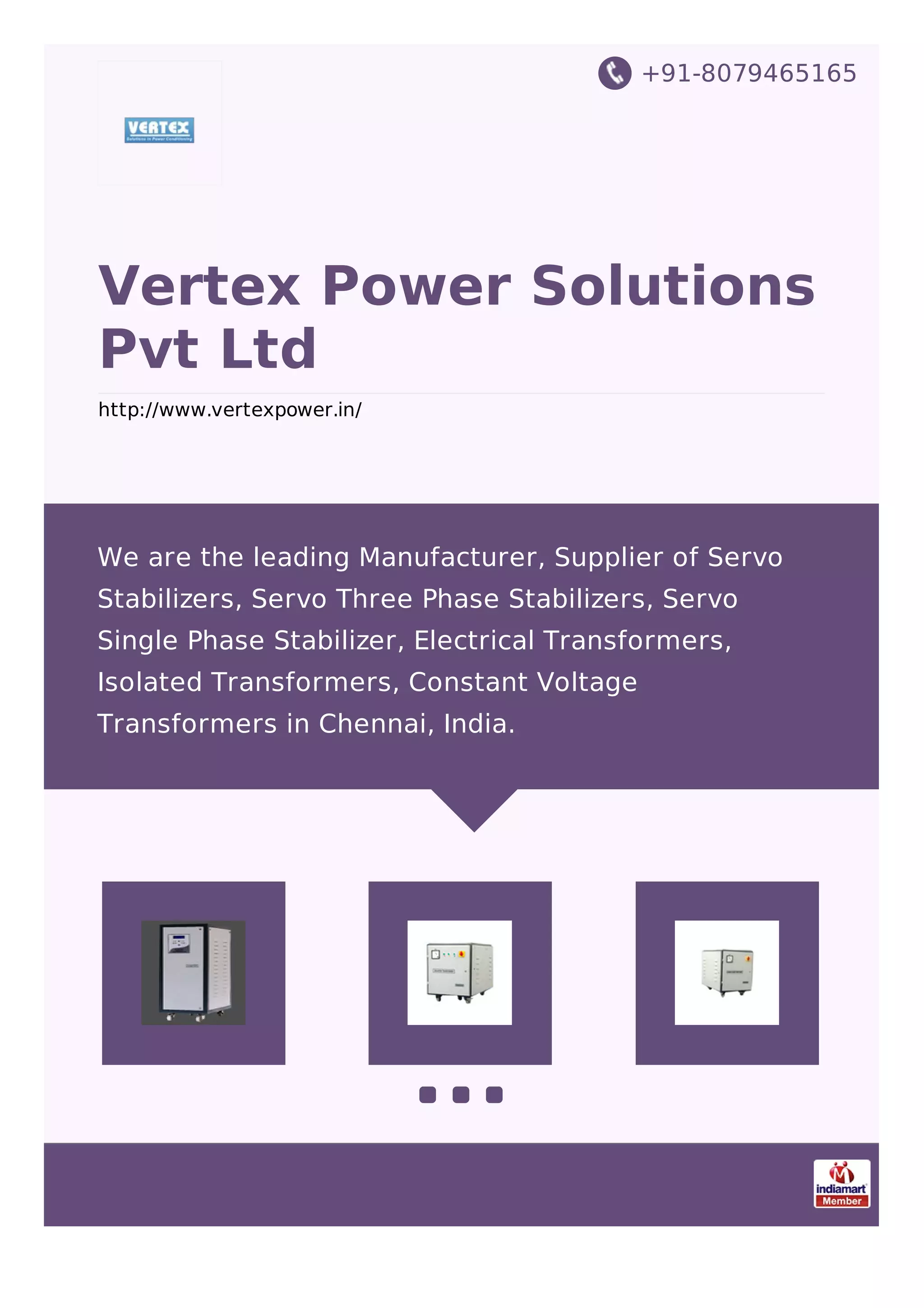 Vertex power-solutions-pvt-ltd | PDF