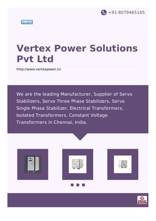 Vertex power-solutions-pvt-ltd | PDF