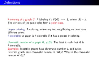 Vertex Coloring and Edge in Graph Theory | PDF