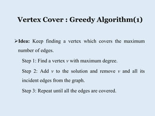 Vertex cover Problem | PPTX | Physics | Science