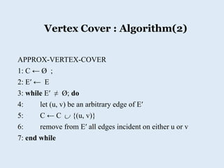 Vertex cover Problem | PPT