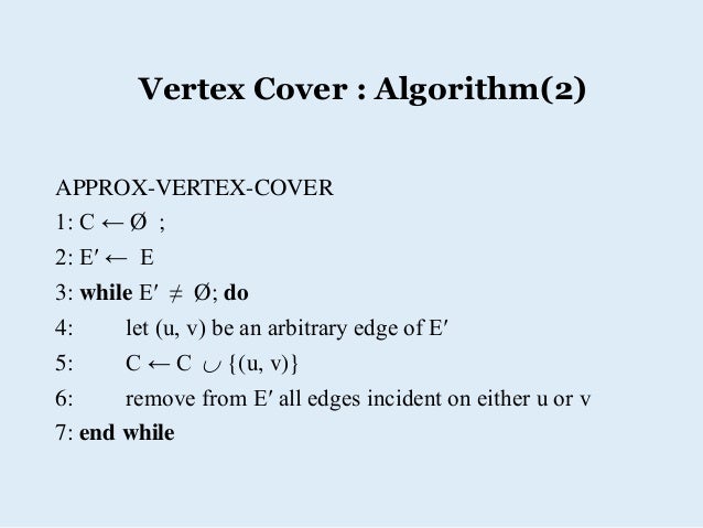 Vertex cover Problem