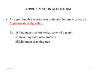 Vertex cover problem | PPTX
