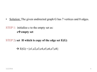 Vertex cover problem | PPTX