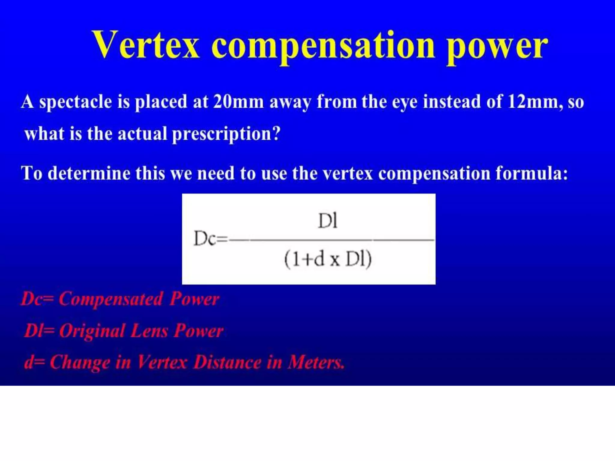 Vertex distance | PPTX