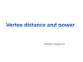 Vertex distance | PPTX