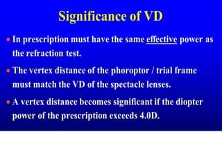 Vertex distance | PPTX