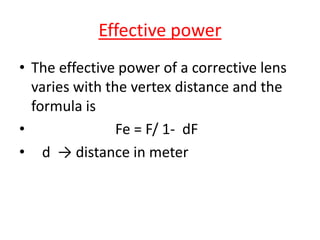 Vertex distance | PPTX
