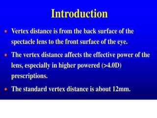Vertex distance | PPTX