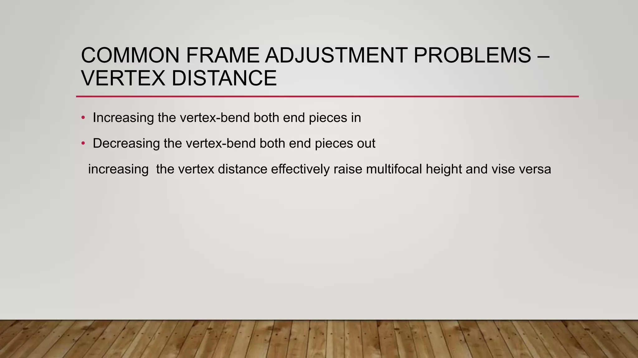 Vertex distance and power | PPTX
