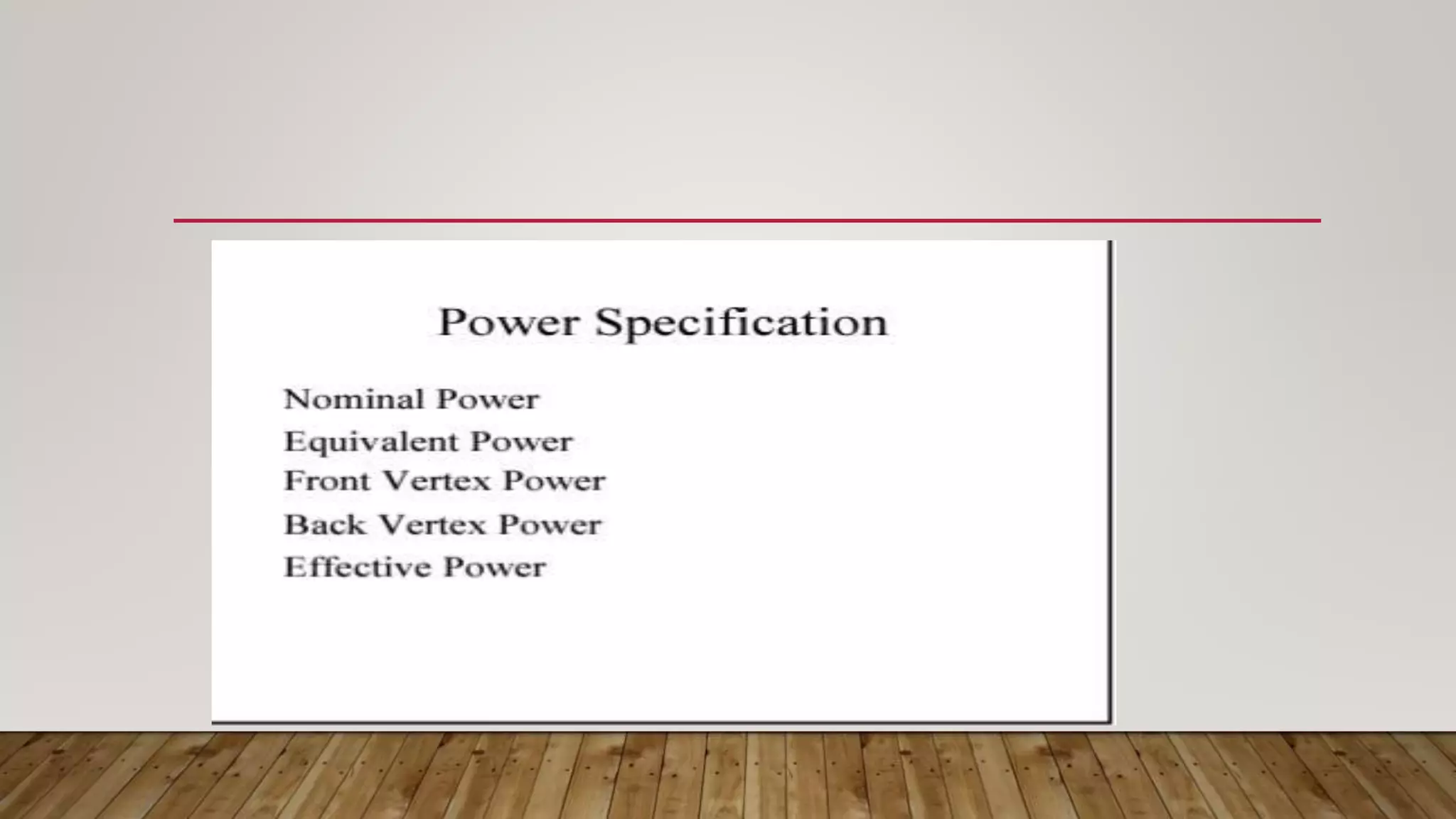 Vertex distance and power | PPTX