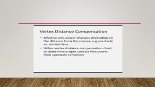 Vertex distance and power | PPTX