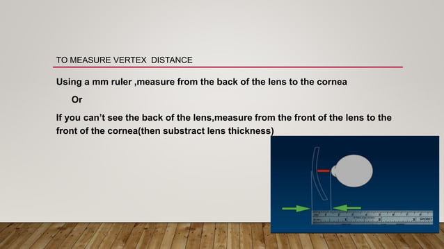 Vertex distance and power | PPTX | Eye and Vision Conditions | Diseases ...