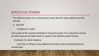 Vertex distance and power | PPTX