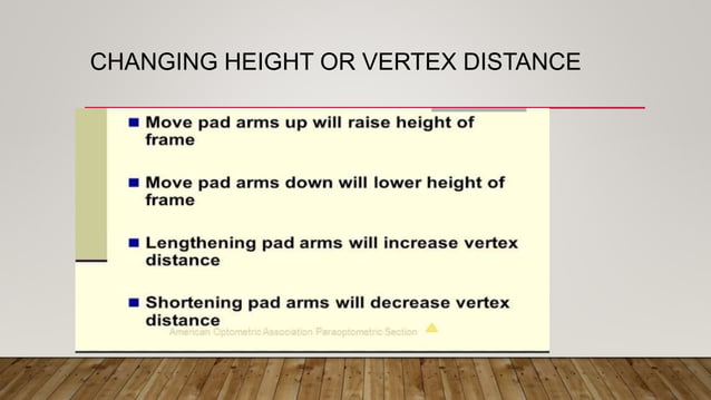 Vertex distance and power | PPTX | Eye and Vision Conditions | Diseases ...