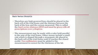 Vertex distance and power | PPTX