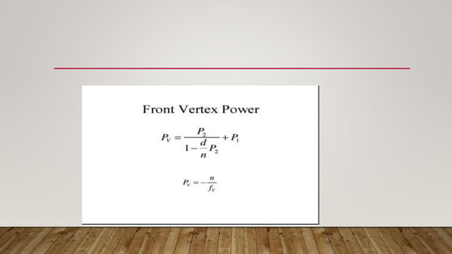 Vertex distance and power | PPTX | Eye and Vision Conditions | Diseases ...