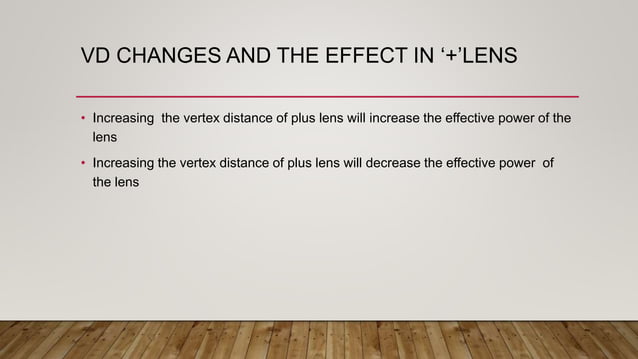 Vertex distance and power | PPTX | Eye and Vision Conditions | Diseases ...