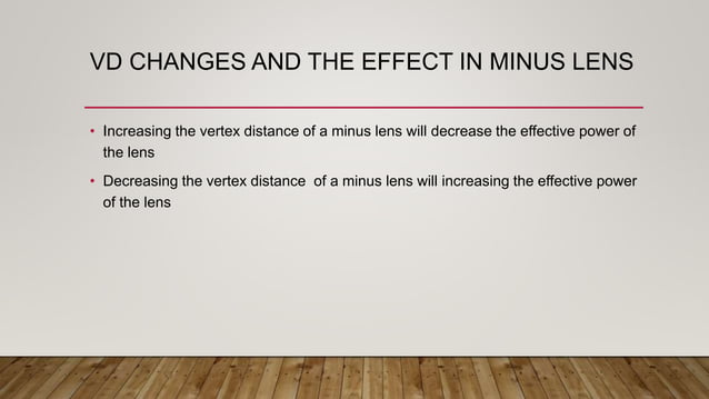 Vertex distance and power | PPTX | Eye and Vision Conditions | Diseases ...