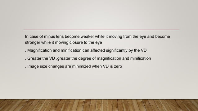 Vertex distance and power | PPTX | Eye and Vision Conditions | Diseases ...