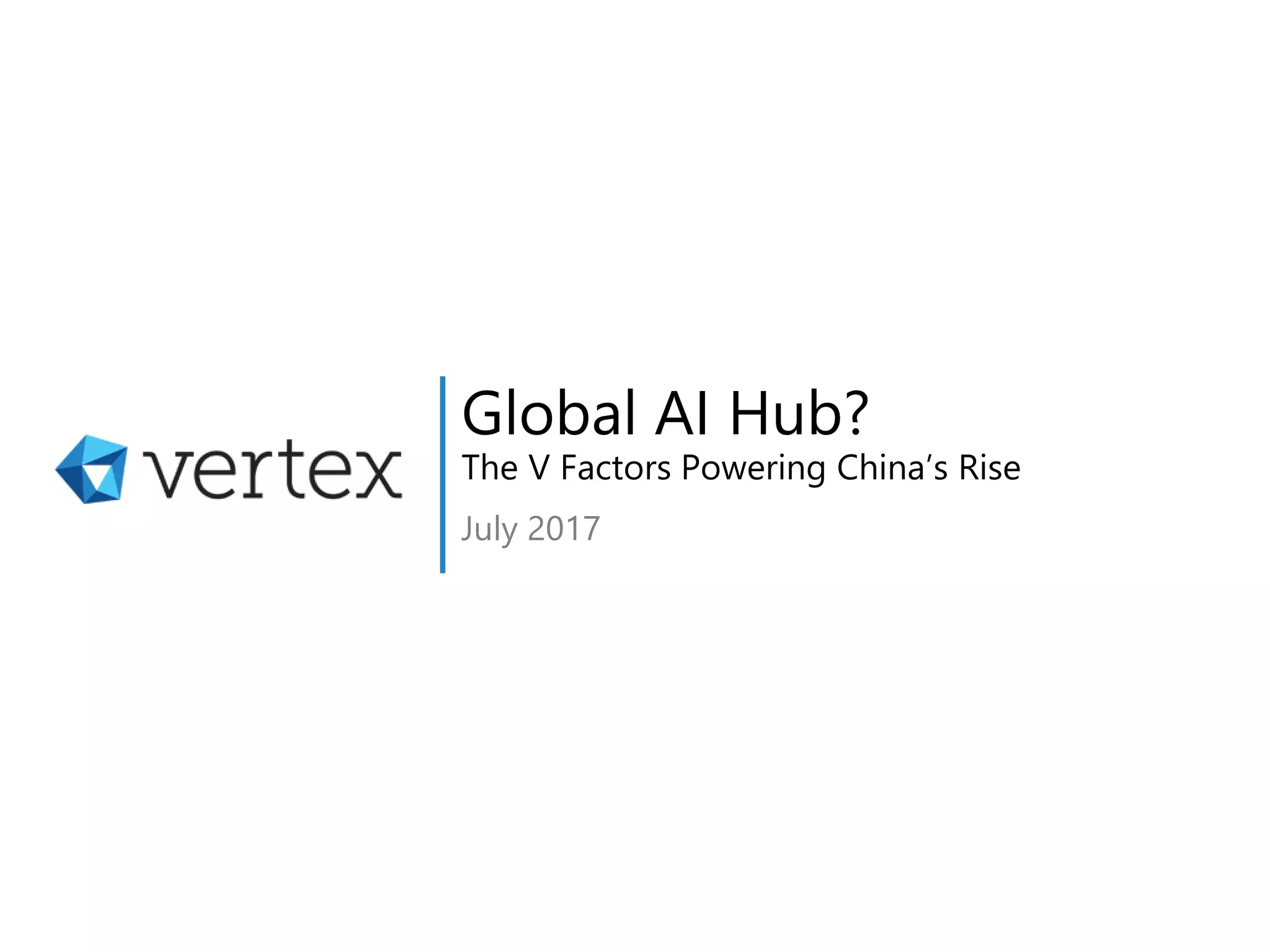 Vertex Perspectives | Global AI Hub? | PPT