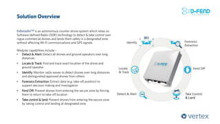 Cybersecurity | D-fend: Counter drone solution for urban environments | PPT