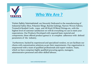 Vertex safety international, Kanpur | PDF