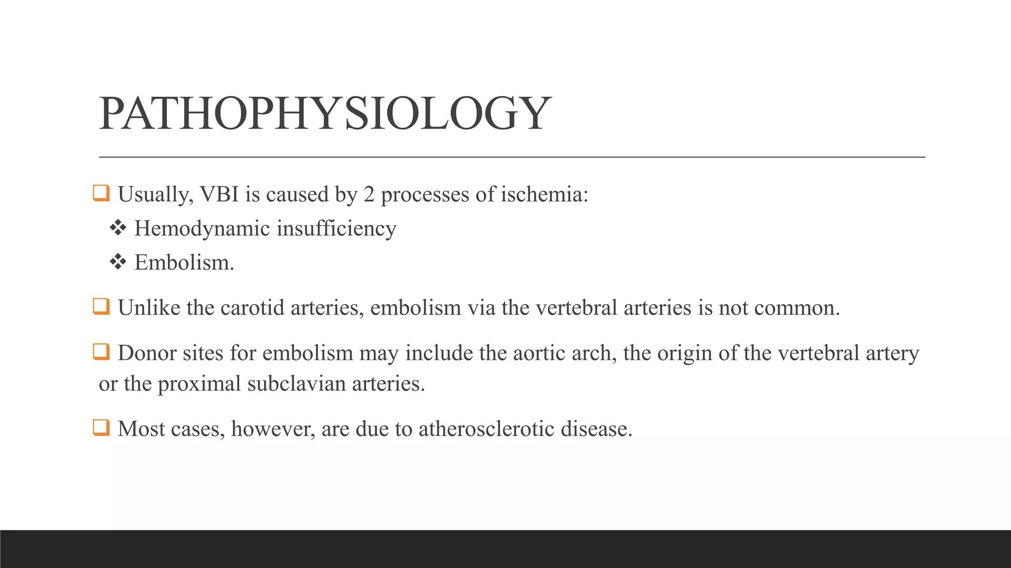 VERTIBROBASILAR INSUFFICIENCY.pptx | Heart and Cardiovascular Diseases ...